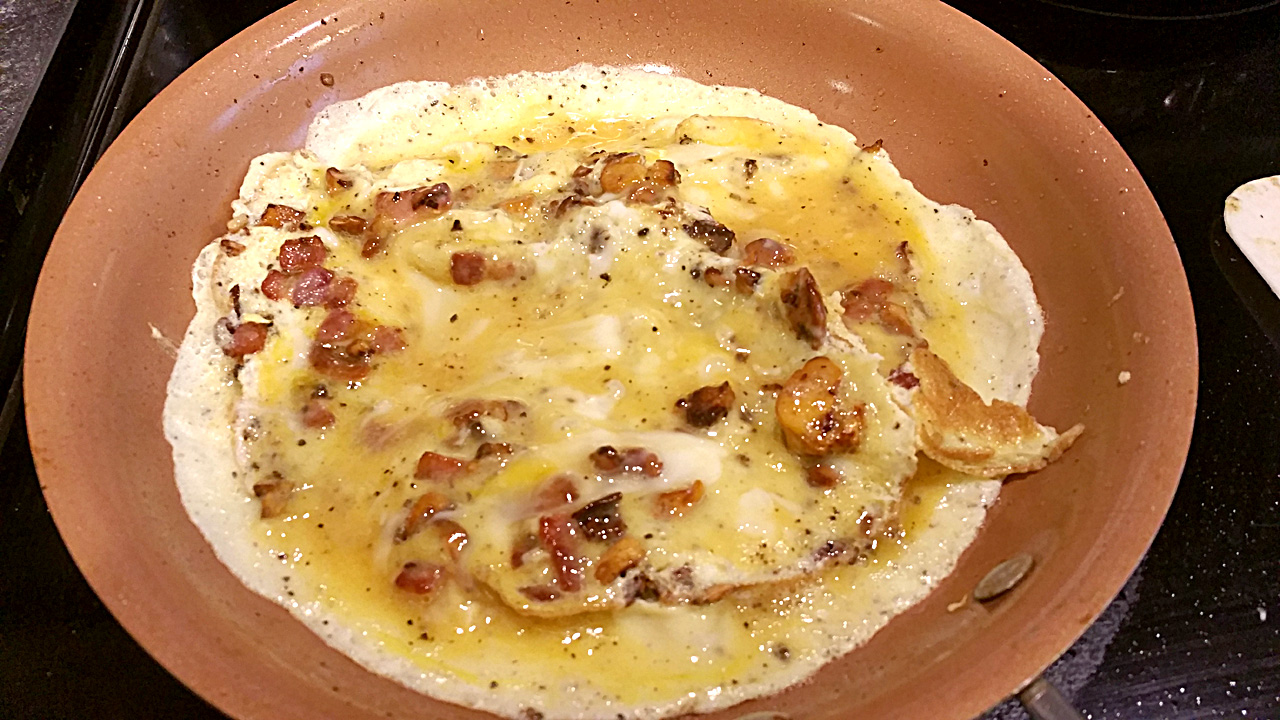 Crispy Cheese Crusted Omelet Ben Starr The Ultimate Food Geek